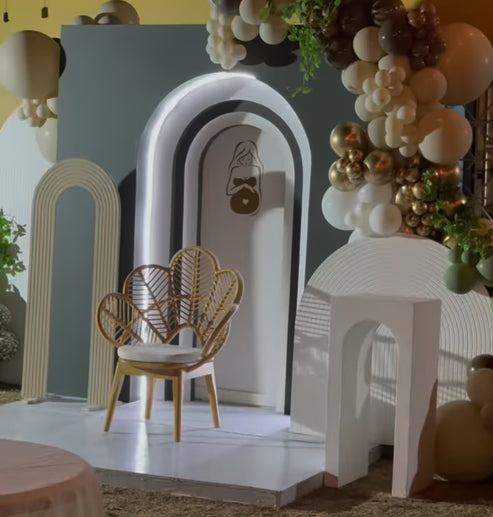 Bianca Arch Backdrop – Event Rentals