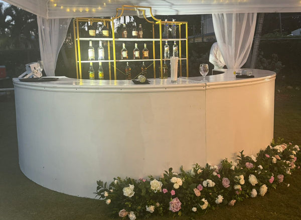 White Norton Bar + Barback – Event Rentals