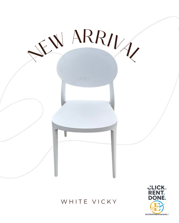 White Vicky Chair – Event Rentals