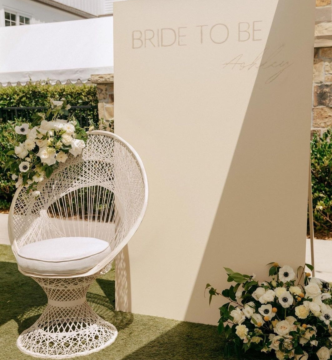 White Wicker Chairs – Event Rentals